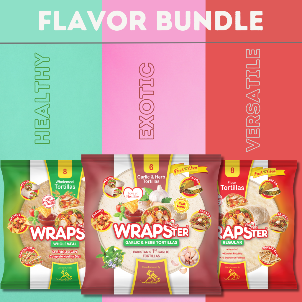 Buy Premium Wrapster Tortilla Wrap Flavor Bundle | Pack of 3